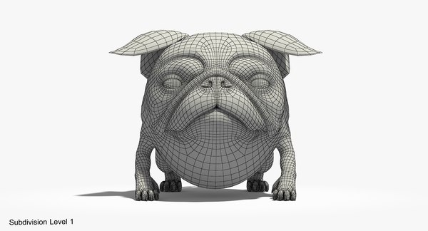 Character rig pug 3D model - TurboSquid 1354808