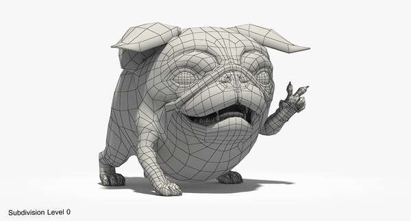 Character rig pug 3D model - TurboSquid 1354808
