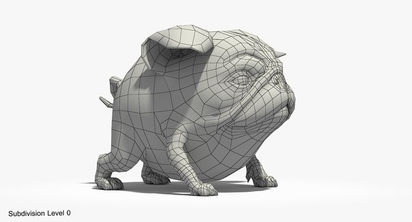 Character rig pug 3D model - TurboSquid 1354808