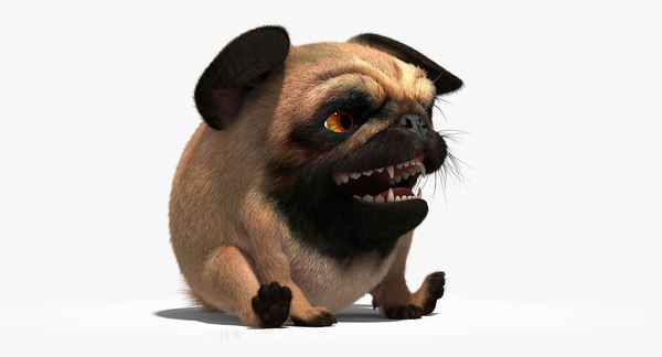 Character rig pug 3D model - TurboSquid 1354808