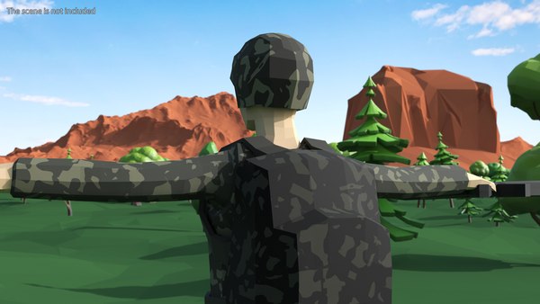 modelo 3d Colección de personajes Rigged Low Poly 2 - TurboSquid 2220901