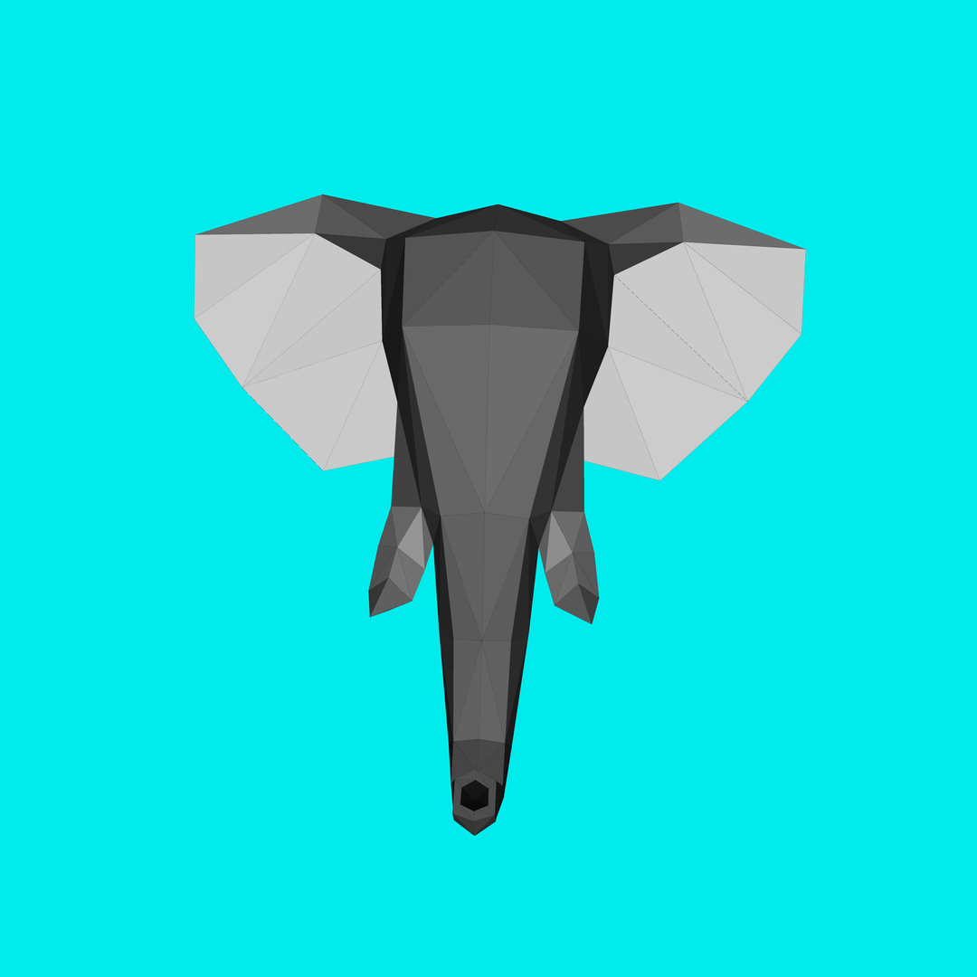 3D ELEPHANT PAPERCRAFT Model - TurboSquid 1847373