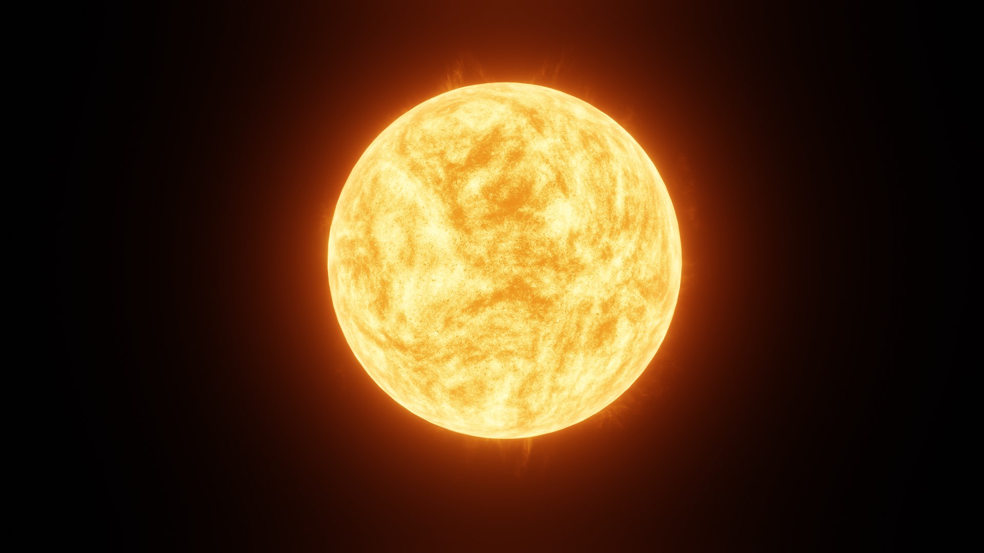Sun - Procedural 3D Model - TurboSquid 1956631
