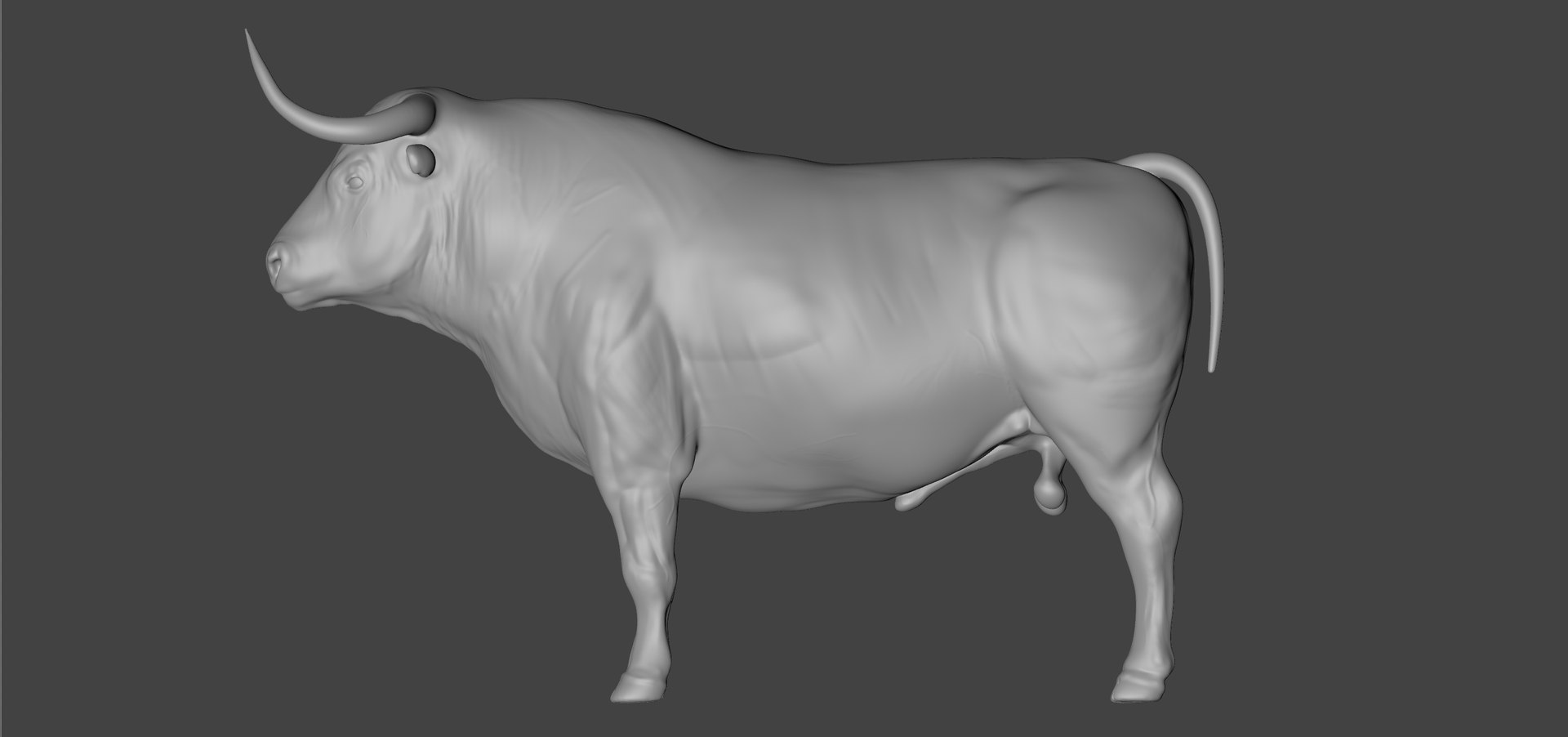 Bull Sculpt Base Pose 3D Model - TurboSquid 2040651