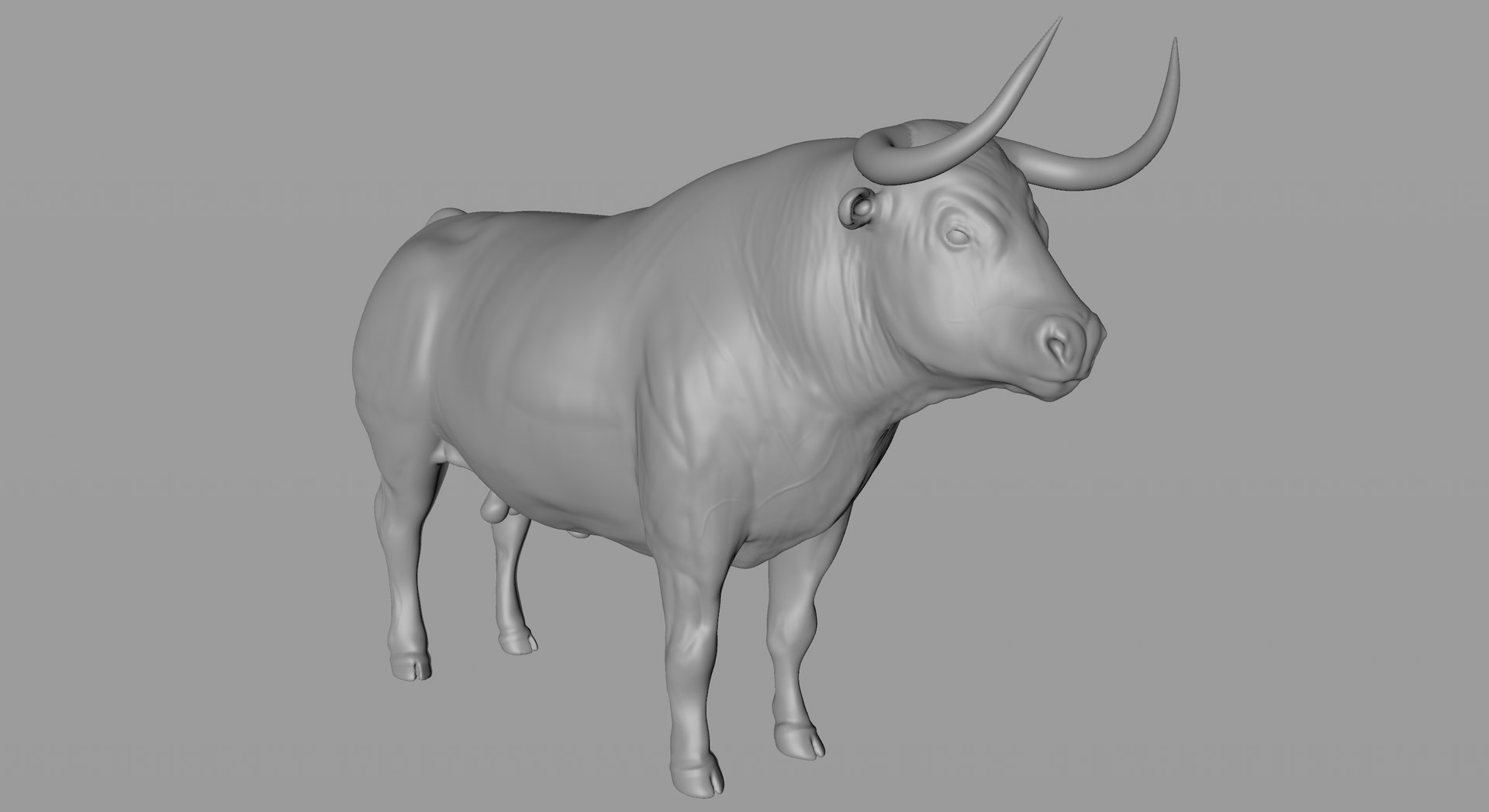 Bull Sculpt Base Pose 3D Model - TurboSquid 2040651