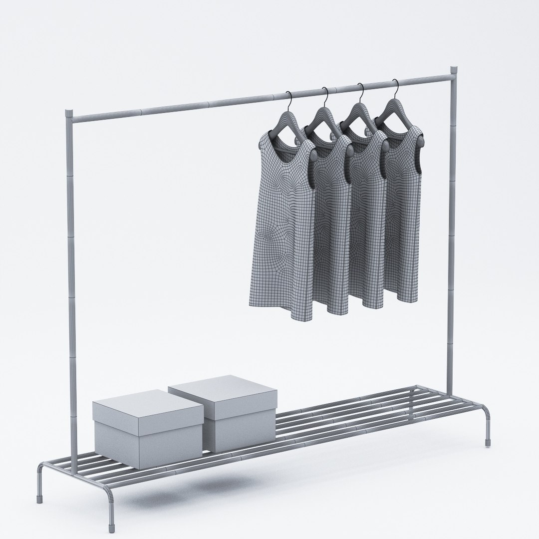 Rack Clothing 3D Model - TurboSquid 1507771