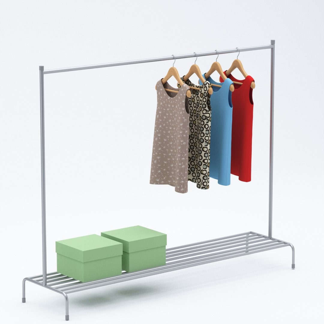 Rack Clothing 3D Model - TurboSquid 1507771