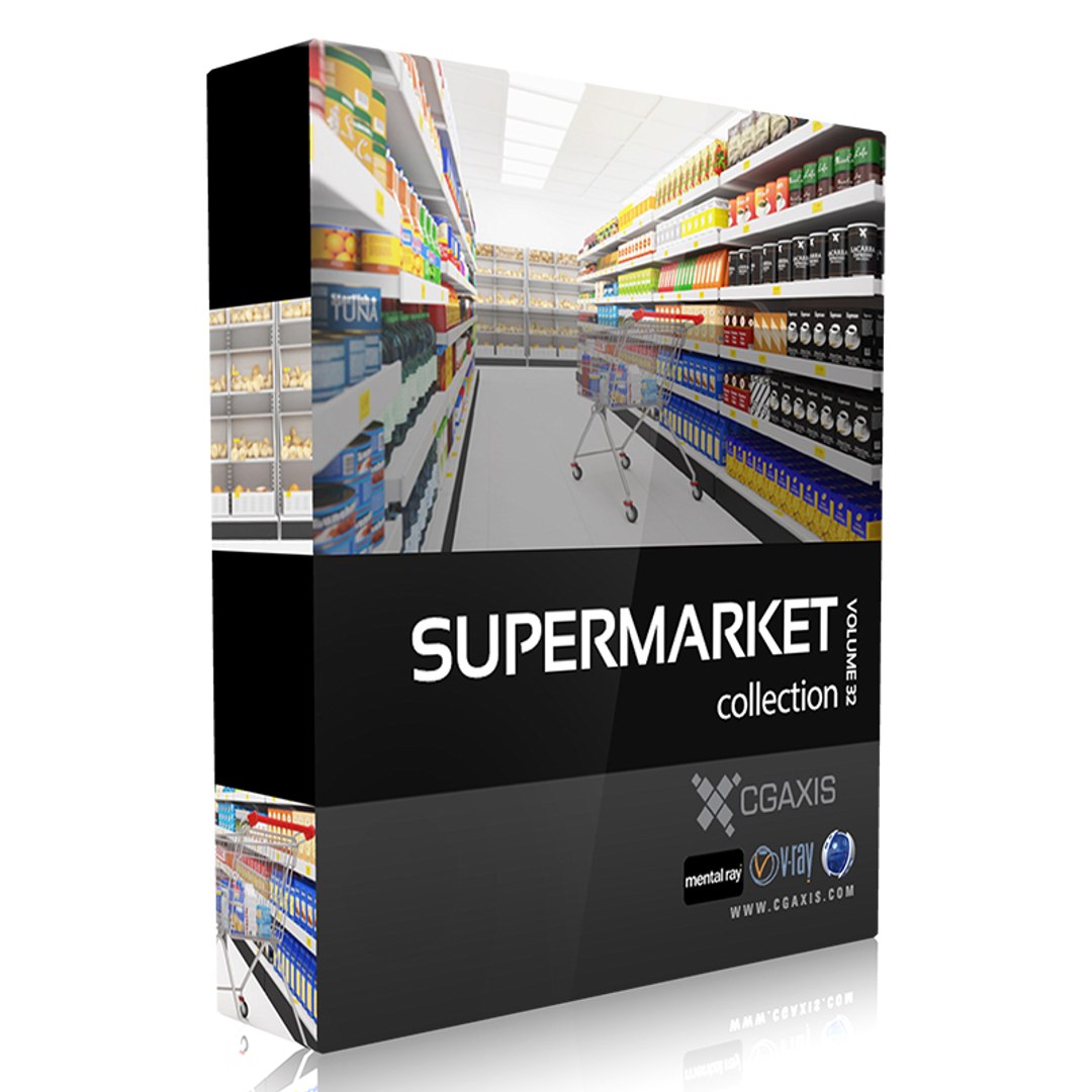 Supermarket Market 3d Max