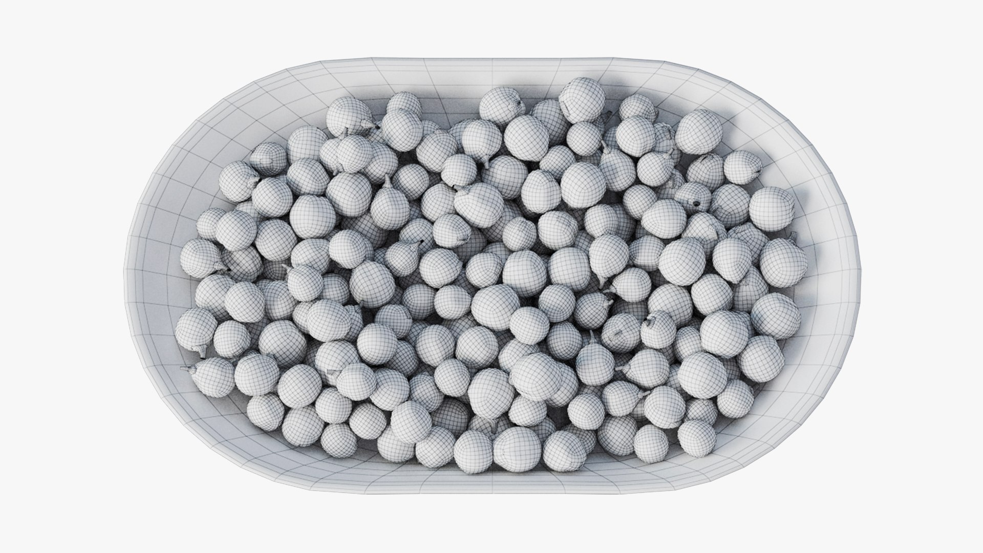 3D Plate Of Peas - TurboSquid 1847557