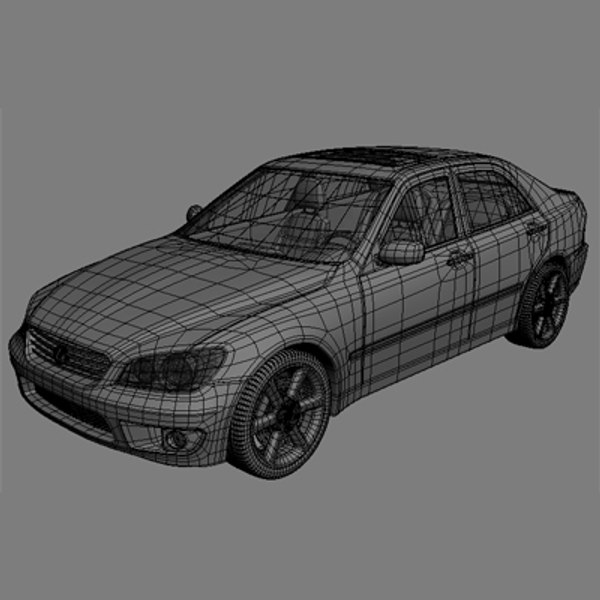 3d model lexus is400