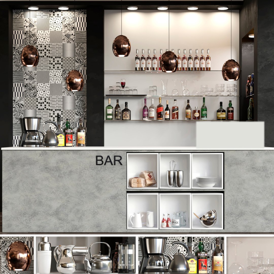 Restaurants Bars 3D Model - TurboSquid 1442236