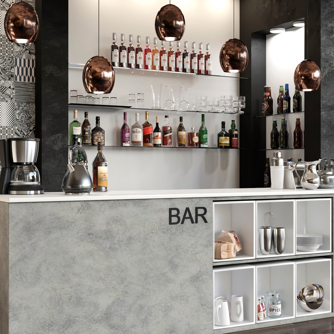 Restaurants Bars 3D Model - TurboSquid 1442236
