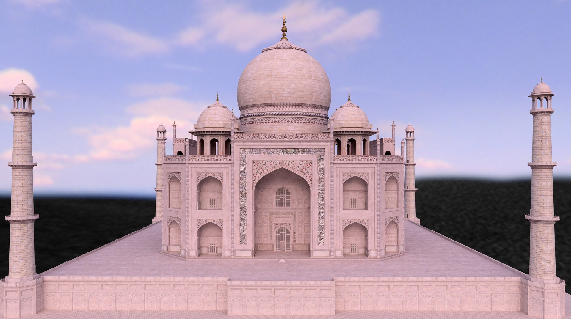 Taj Mahal 3d Model