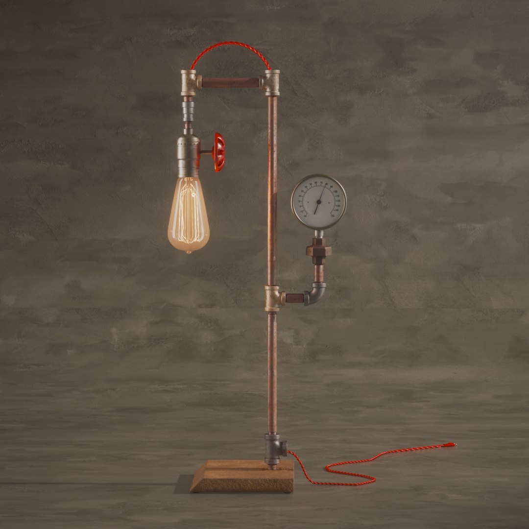 3D steam lamp - TurboSquid 1349170