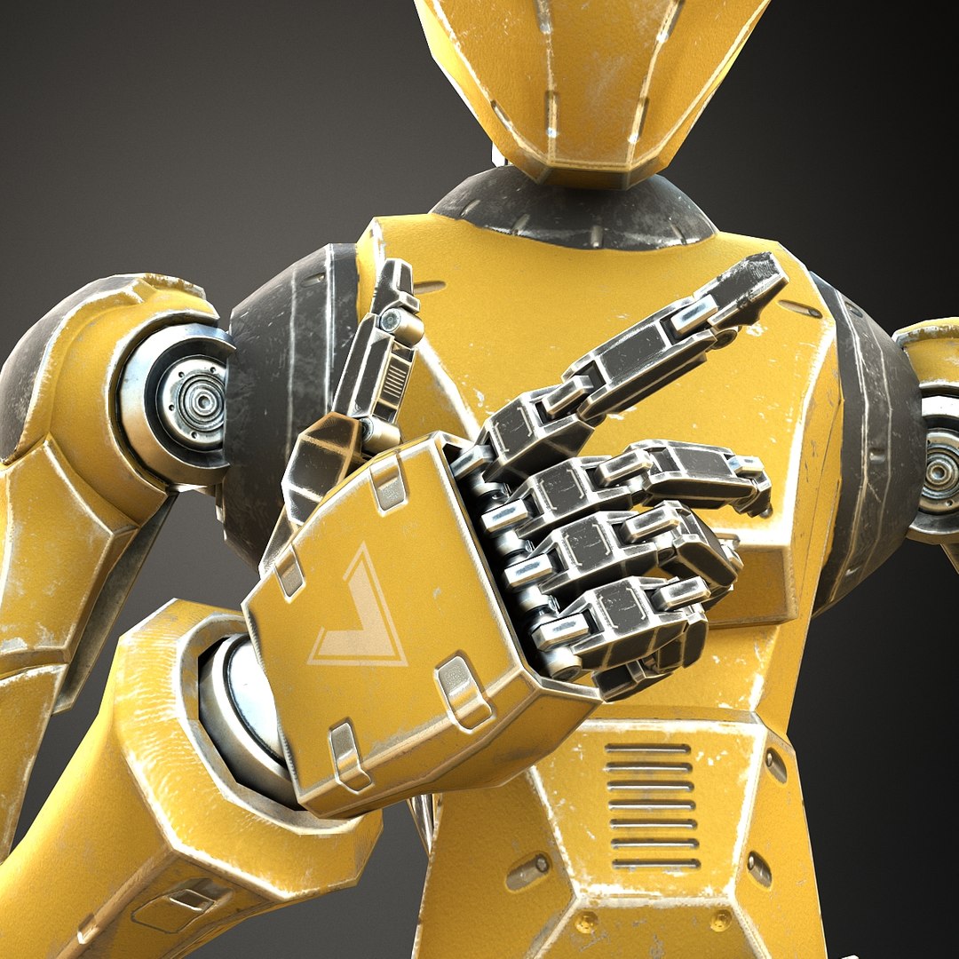 Realistic Worker Bot 3D Model - TurboSquid 1252581