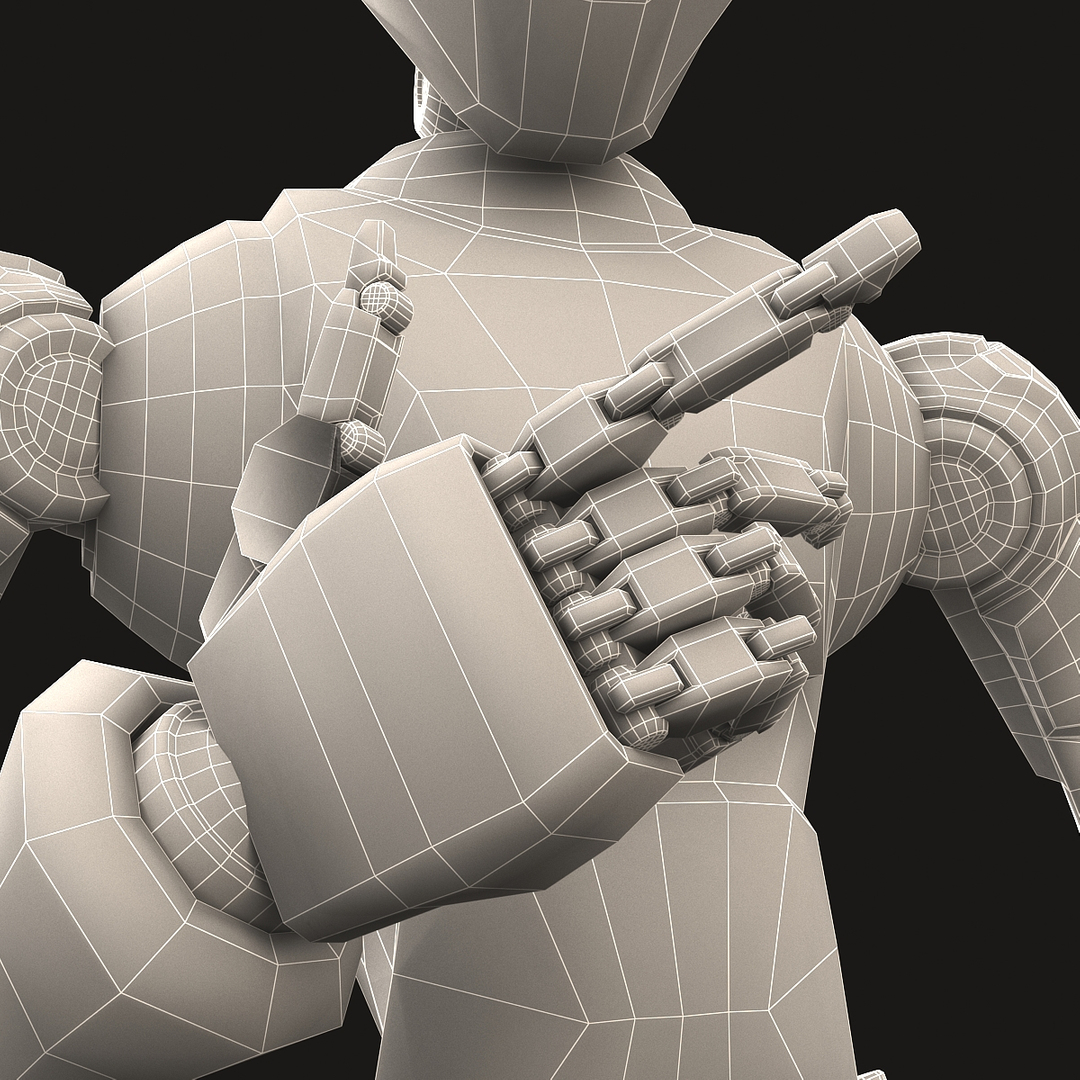Realistic worker bot 3D model - TurboSquid 1252581