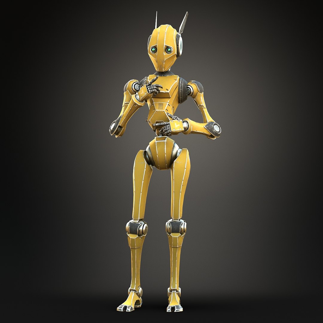 Realistic Worker Bot 3D Model - TurboSquid 1252581