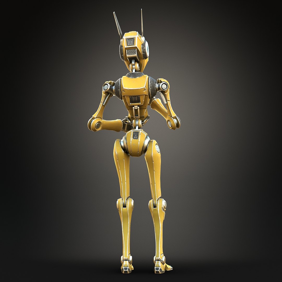 Realistic Worker Bot 3D Model - TurboSquid 1252581
