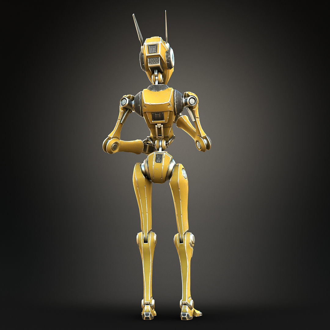 Realistic worker bot 3D model - TurboSquid 1252581