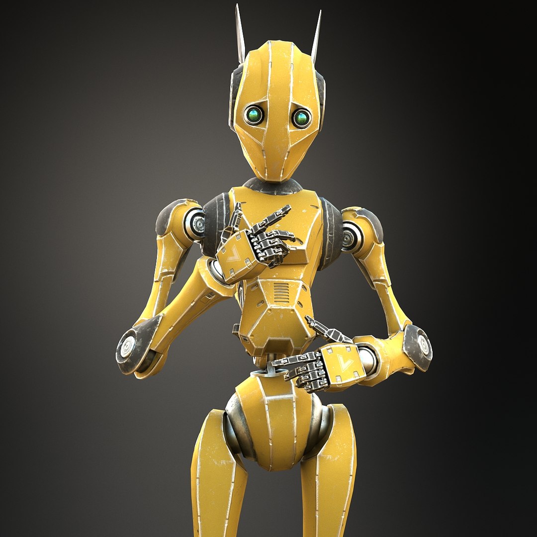 Realistic Worker Bot 3D Model - TurboSquid 1252581