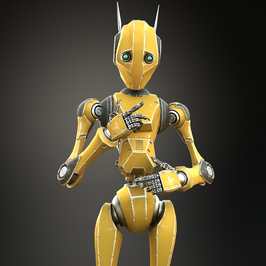 Realistic worker bot 3D model - TurboSquid 1252581