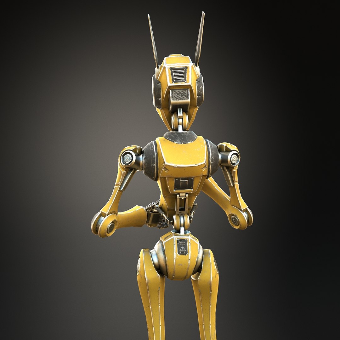 Realistic Worker Bot 3D Model - TurboSquid 1252581