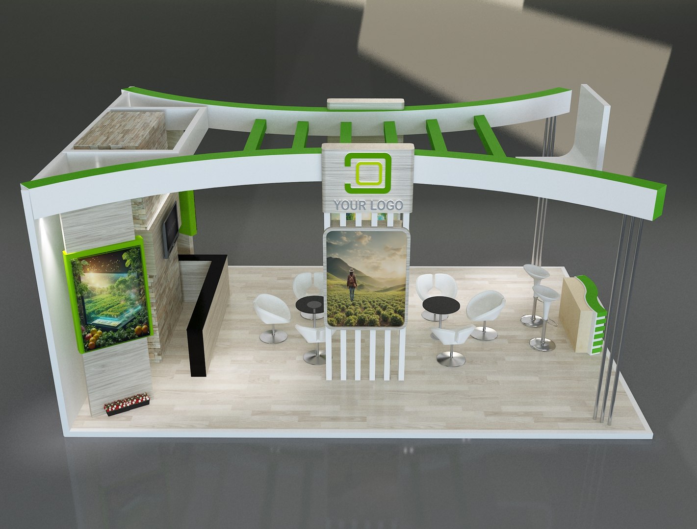 Stand Exhibition Booth 3D Model - TurboSquid 1556638