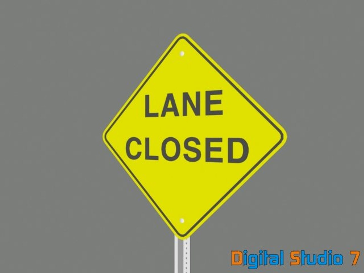 Lane Closed Sign Max