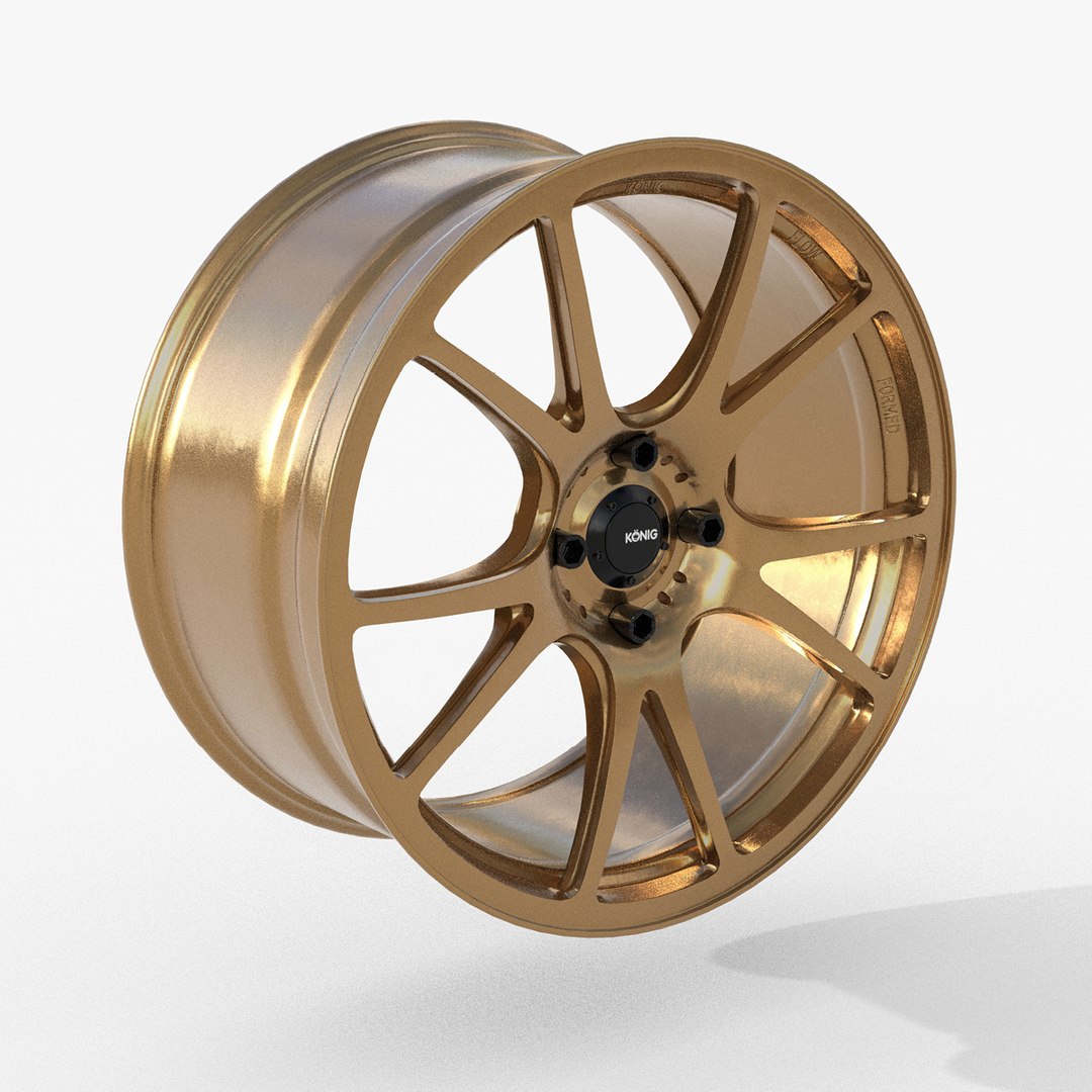 3D Konig Freeform 17x8 PCD 4x100 Rim Model - TurboSquid 1996714