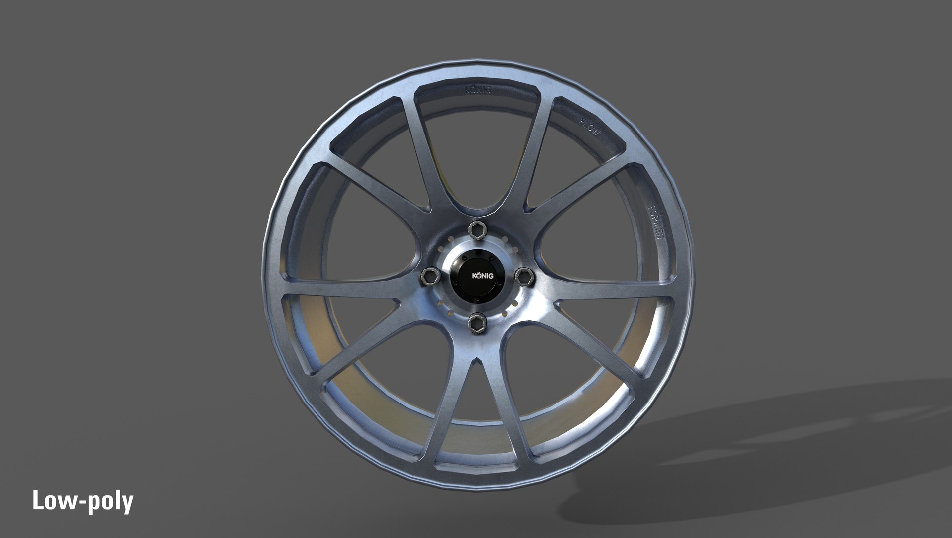 3D Konig Freeform 17x8 PCD 4x100 Rim Model - TurboSquid 1996714