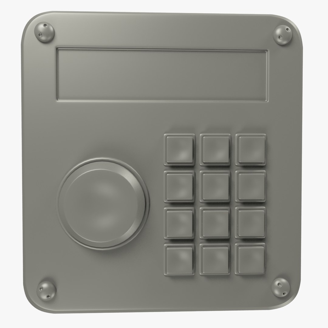 3D spaceship hatch keypad - TurboSquid 1353587