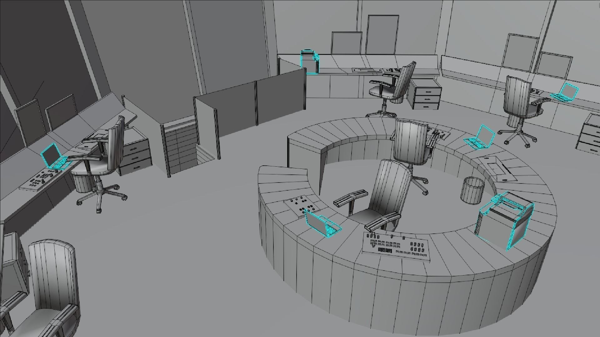 Airport Control Tower Exterior And Interior 3D Model - TurboSquid 2190629