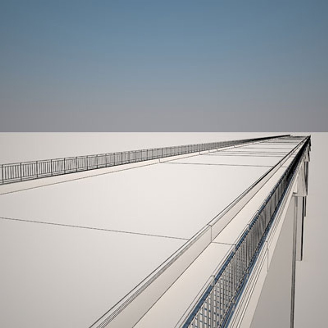 bridge concrete 3d model