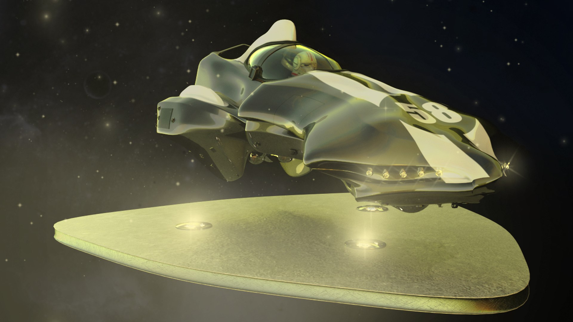 3D Fictional Space Vehicle | 1143047 | TurboSquid