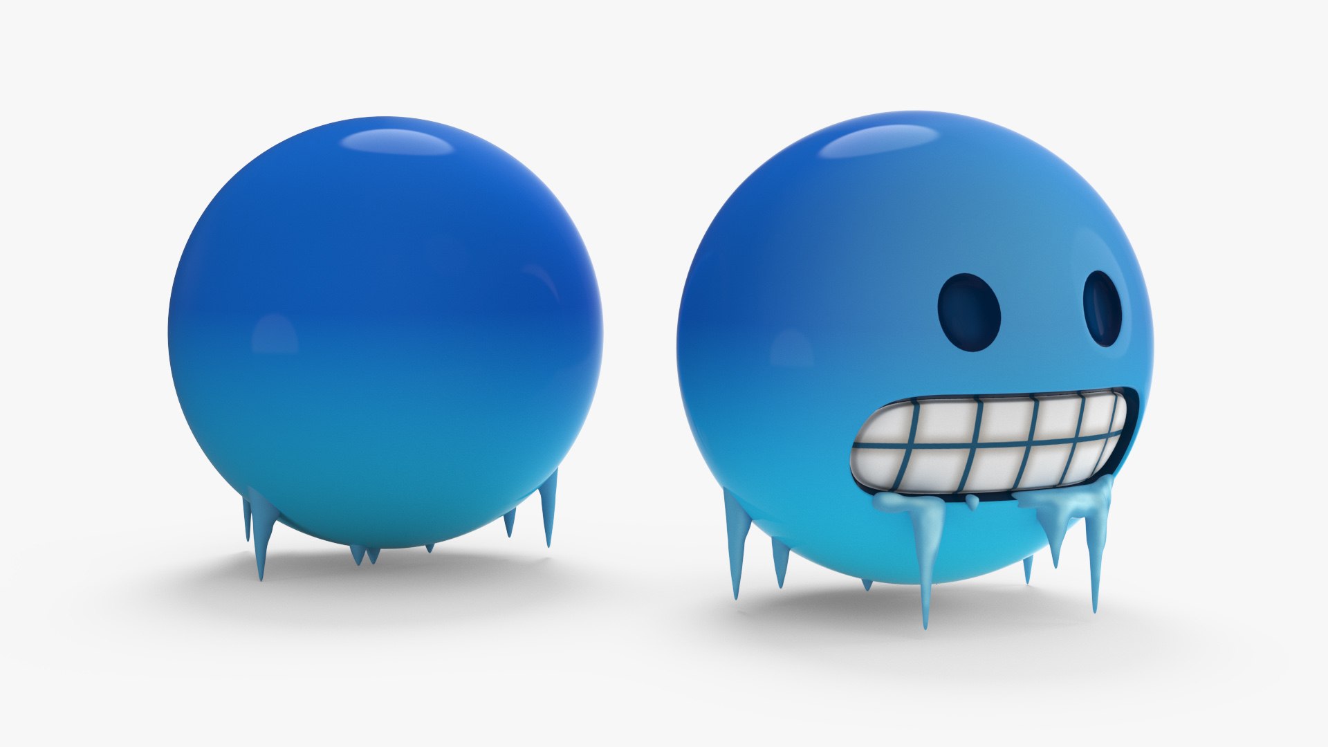 3D Emoji Cold Face - TurboSquid 2240390