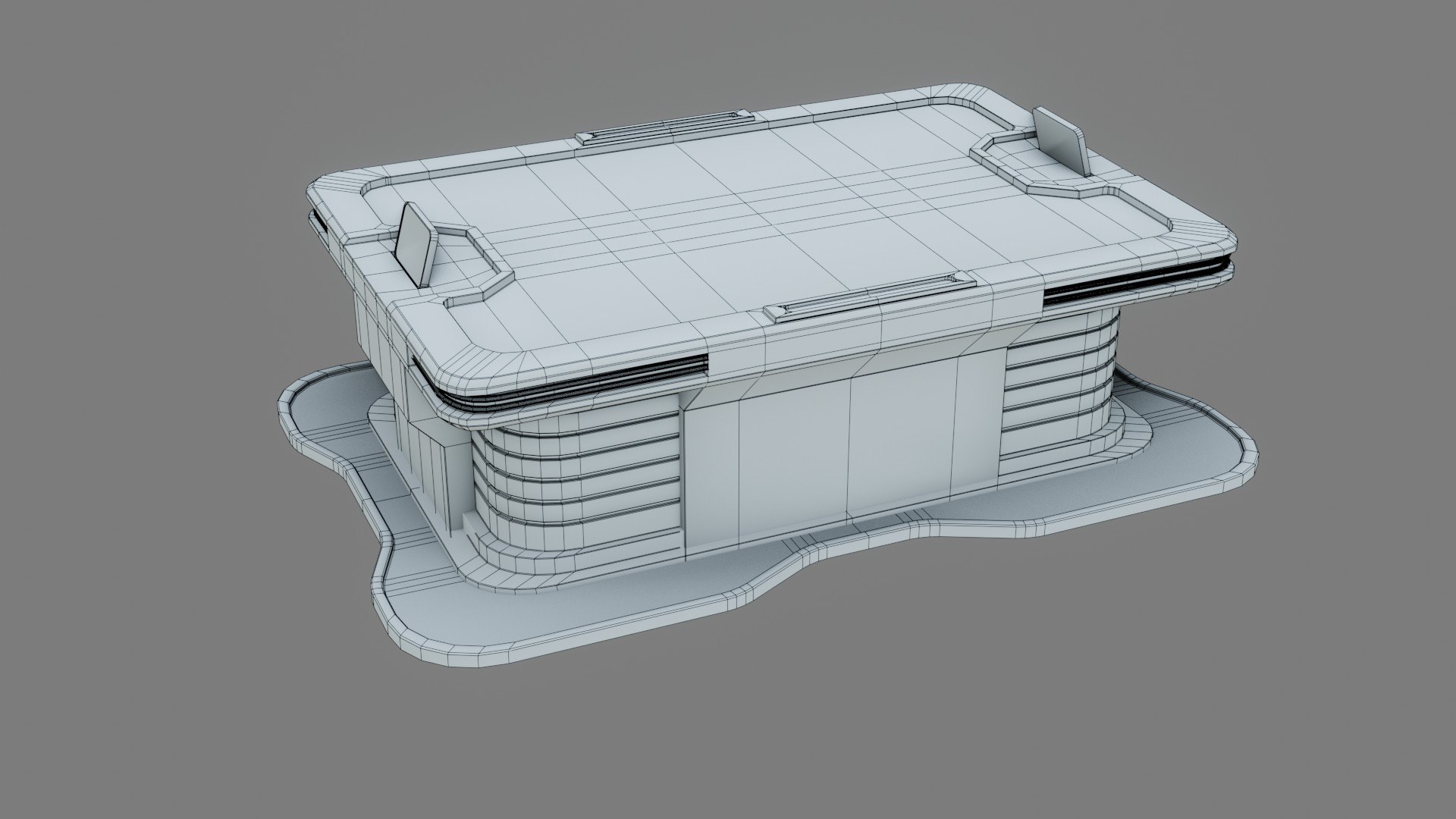 Sci-fi Work Bench - Low Poly - PBR - Game Ready 3D - TurboSquid 1938996