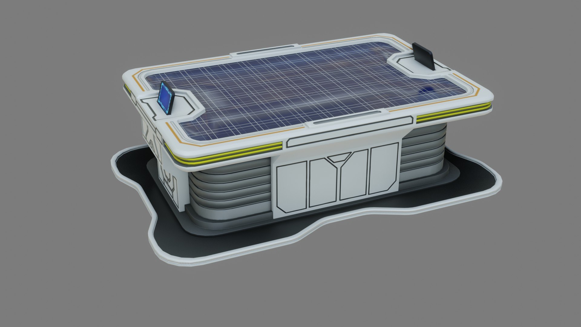 Sci-fi Work Bench - Low Poly - PBR - Game Ready 3D - TurboSquid 1938996