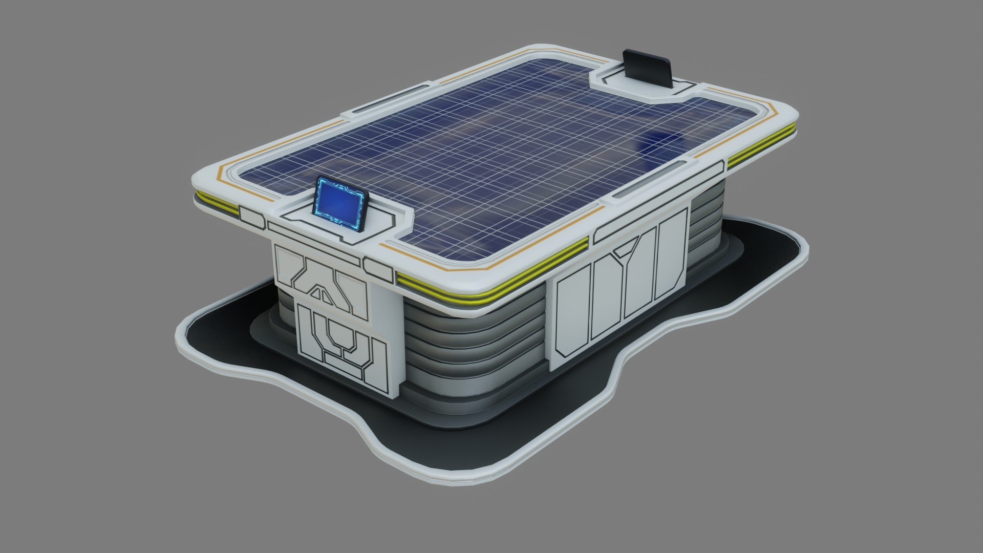 Sci-fi Work Bench - Low Poly - PBR - Game Ready 3D - TurboSquid 1938996