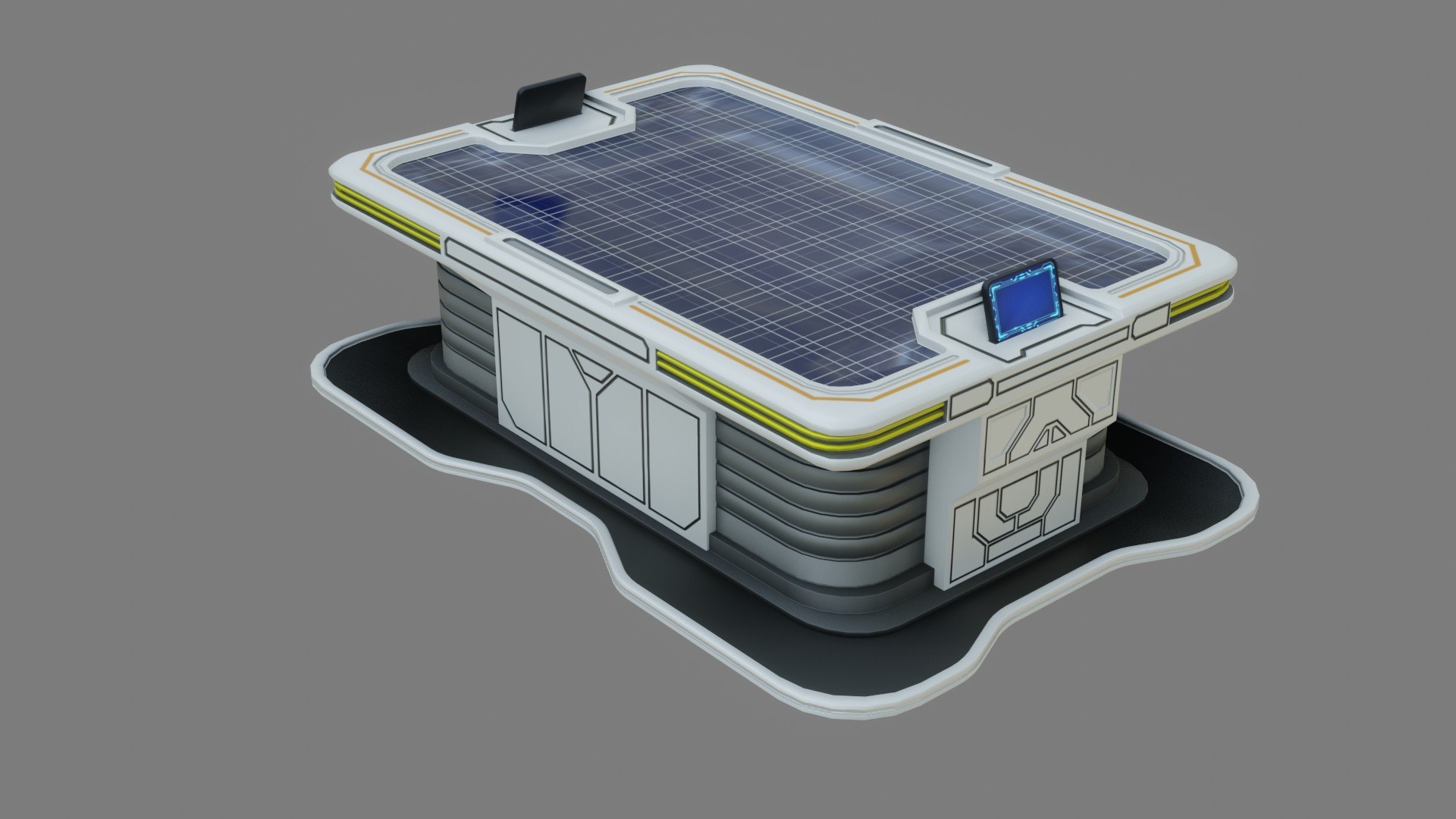 Sci-fi Work Bench - Low Poly - PBR - Game Ready 3D - TurboSquid 1938996