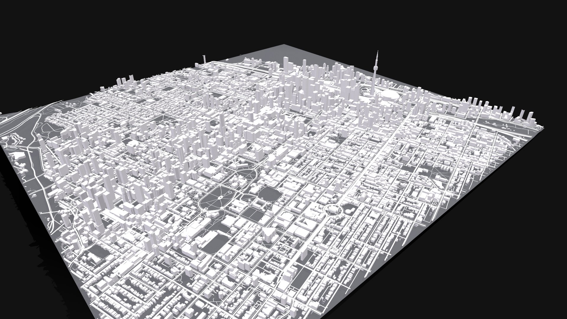 Cityscape Toronto Canada City Center Model - TurboSquid 2096424