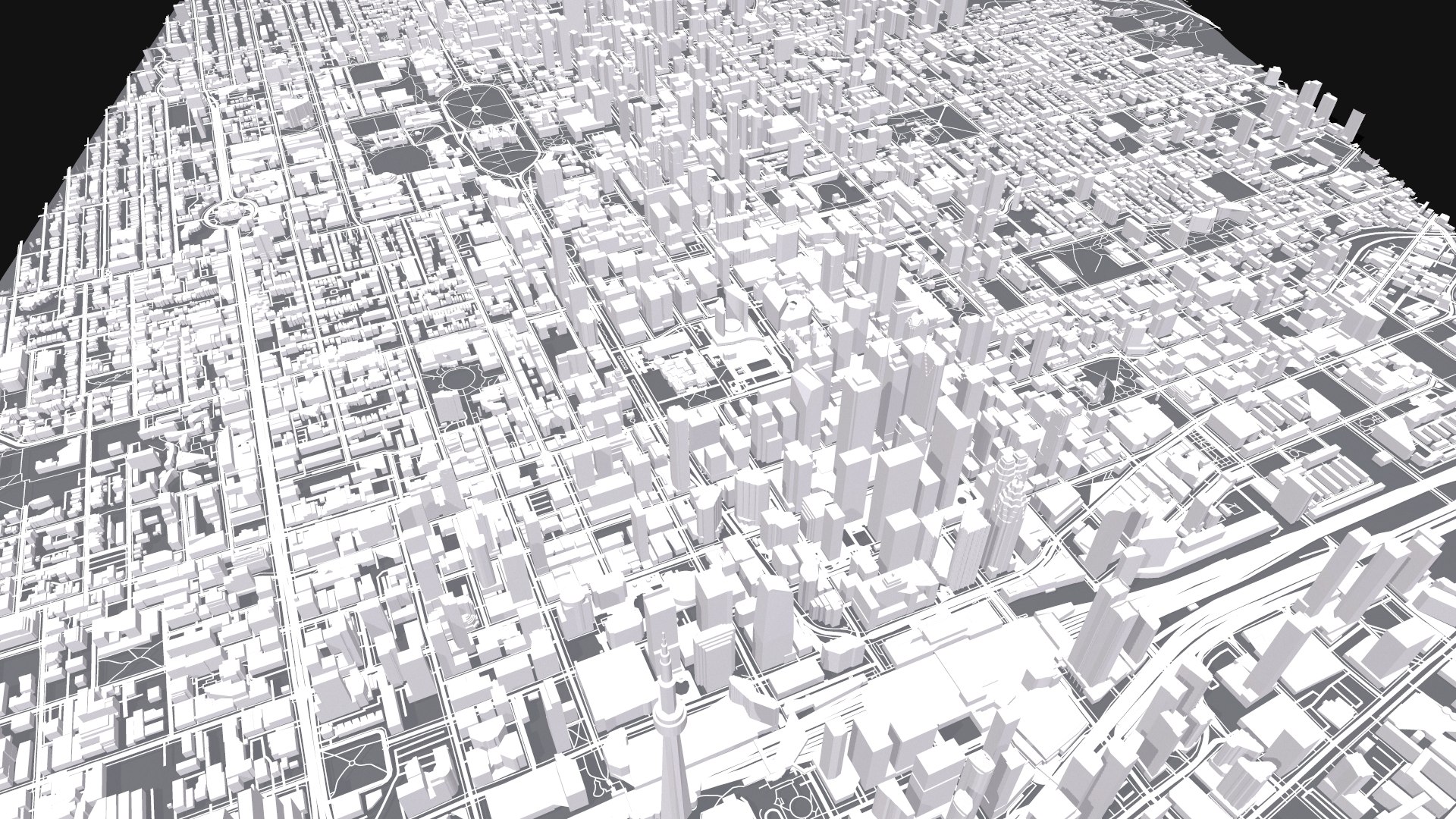 Cityscape Toronto Canada City Center Model - TurboSquid 2096424