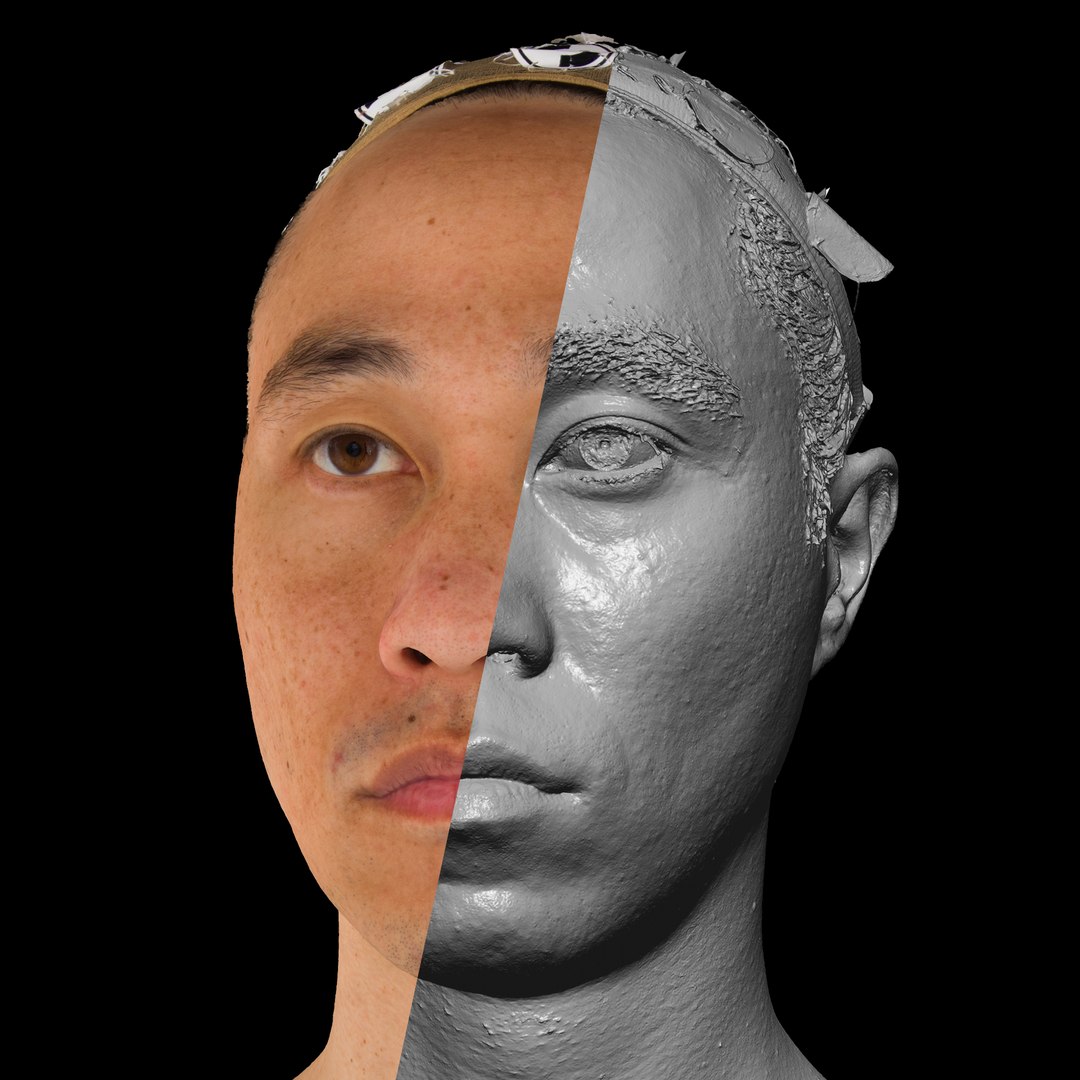 Asian Male 30s Head Scan 012 3D Model - TurboSquid 2052197