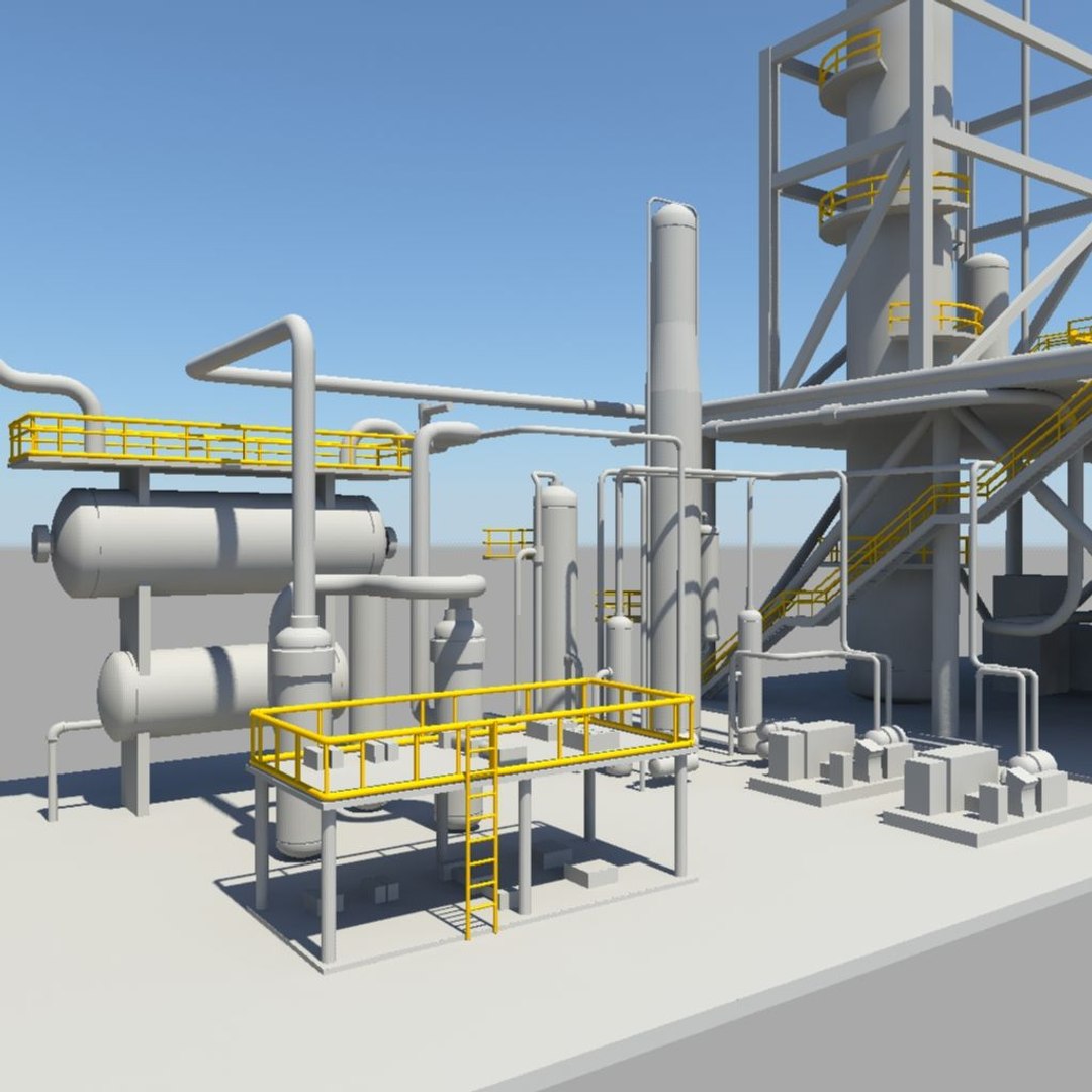 gas treatment 3d model