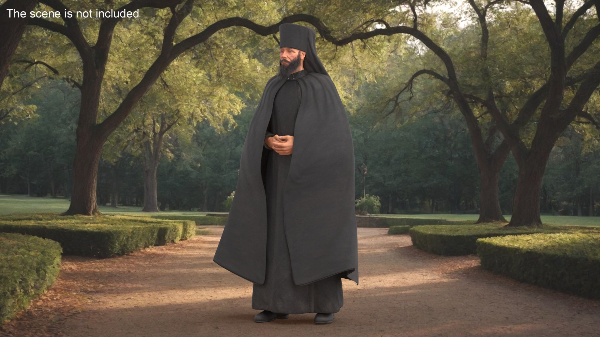 Orthodox Monk Fully Dressed Rigged For Maya 3D Model - TurboSquid 2337696
