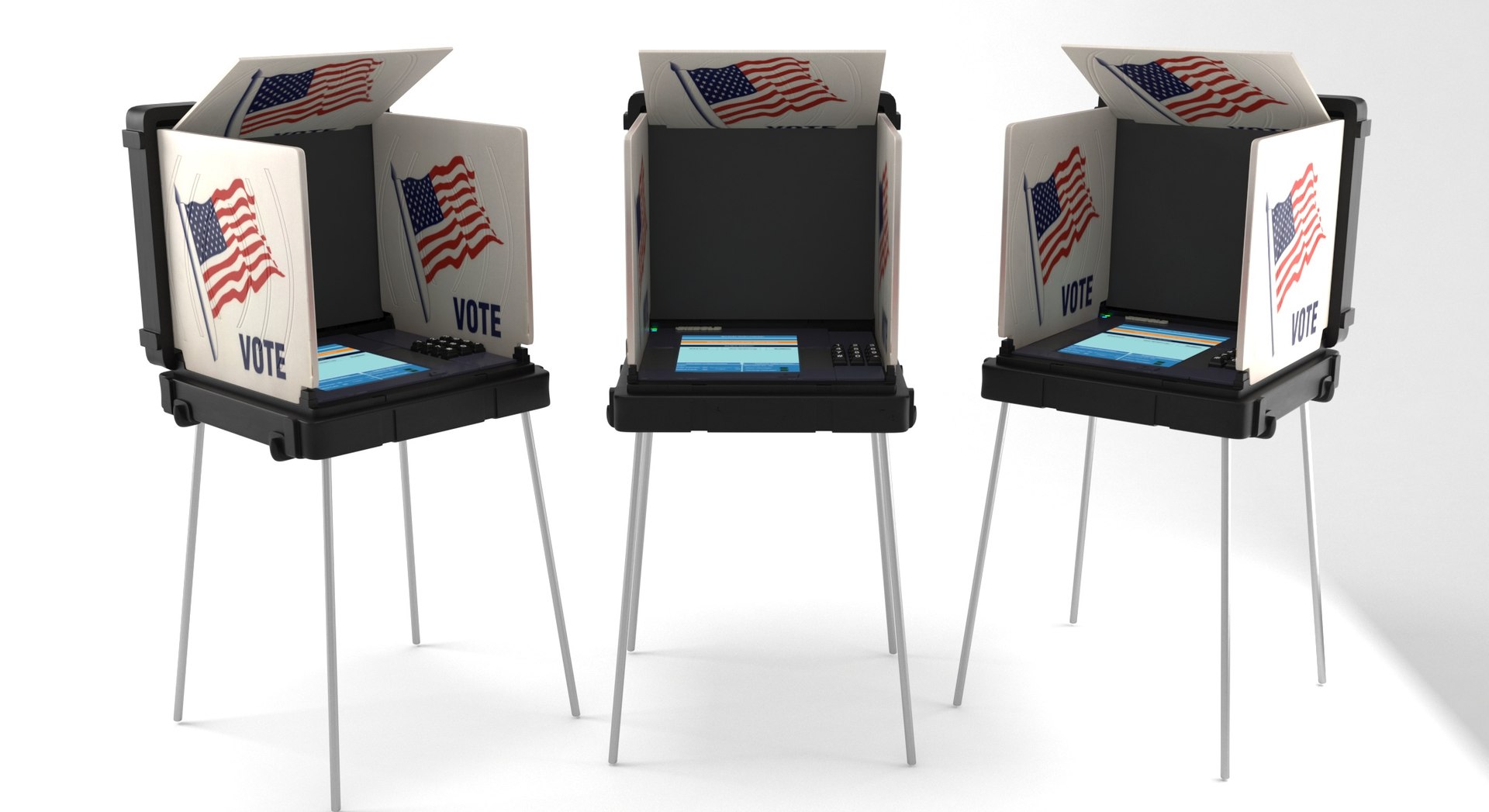3D voting machine usa - TurboSquid 1614234