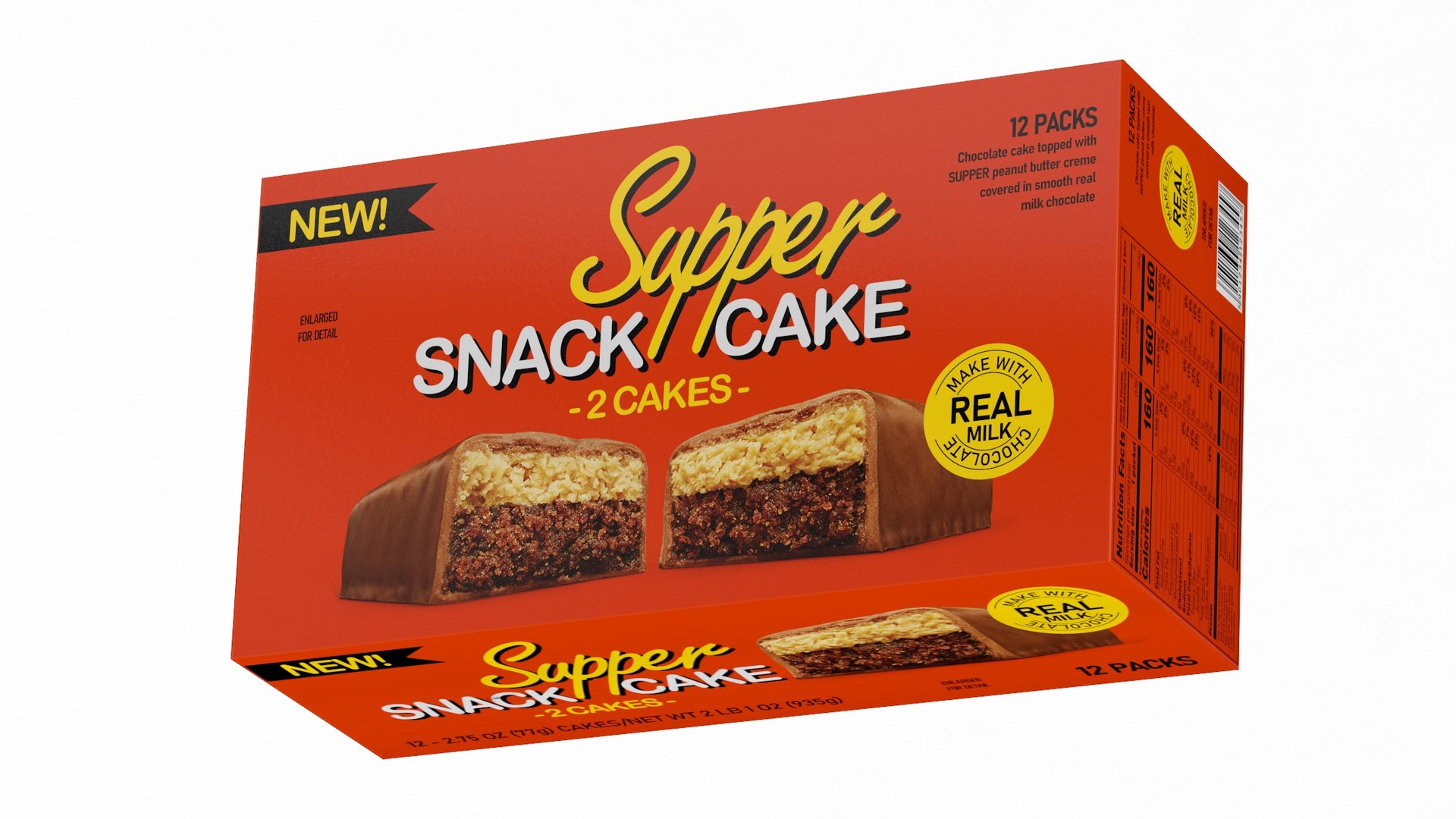 Snack Cakes Low Poly PBR Realistic 3D Model - TurboSquid 2049484