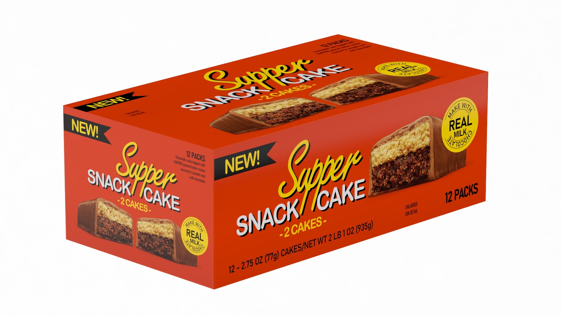 Snack Cakes Low Poly PBR Realistic 3D Model - TurboSquid 2049484