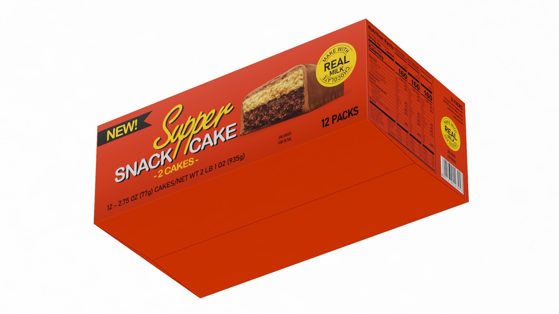 Snack Cakes Low Poly PBR Realistic 3D Model - TurboSquid 2049484