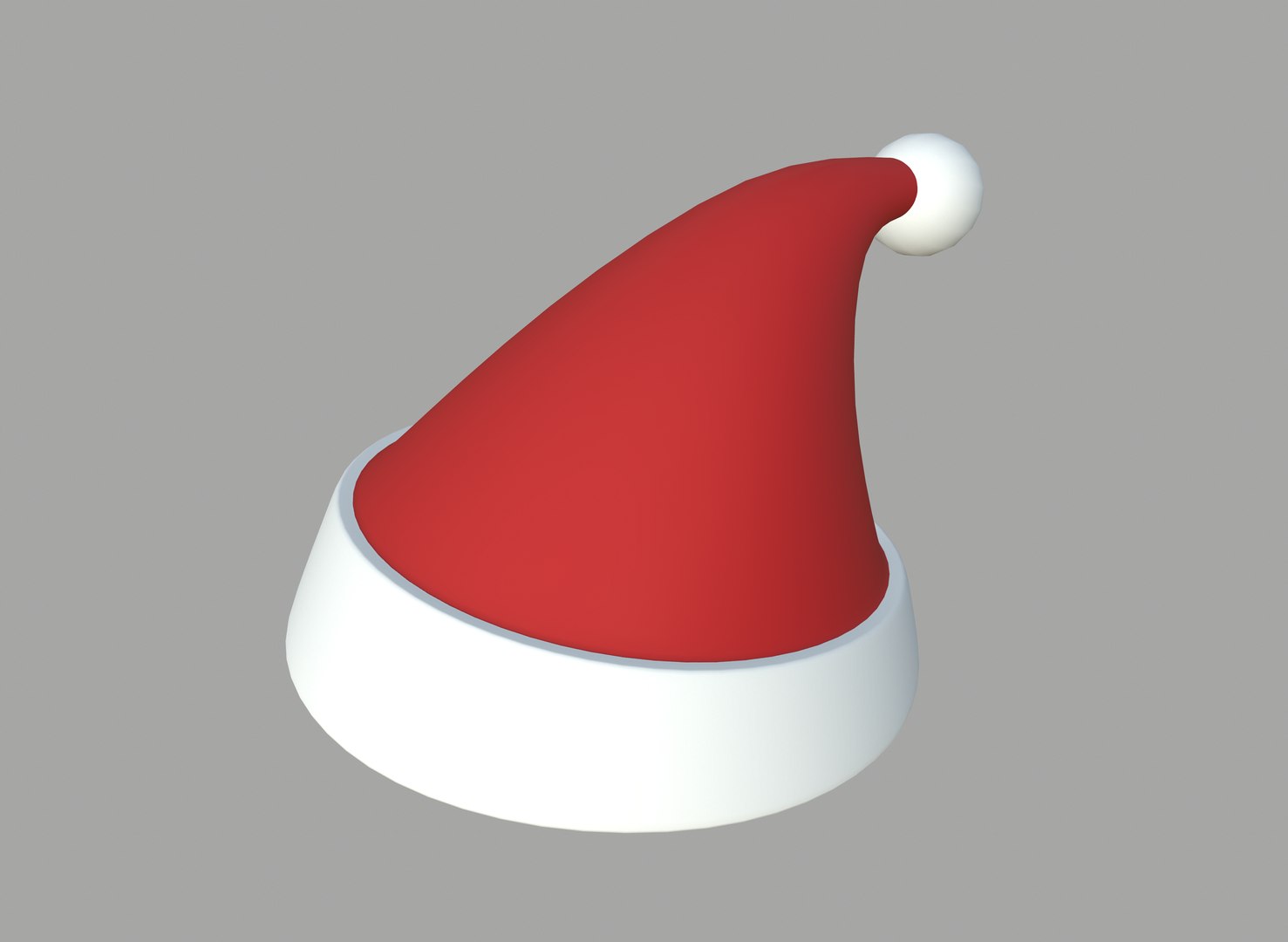 Christmas santa hat 3D model - TurboSquid 1817119