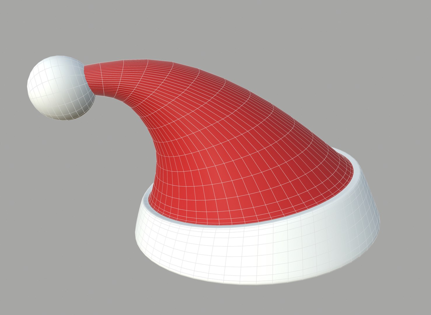 Christmas santa hat 3D model - TurboSquid 1817119